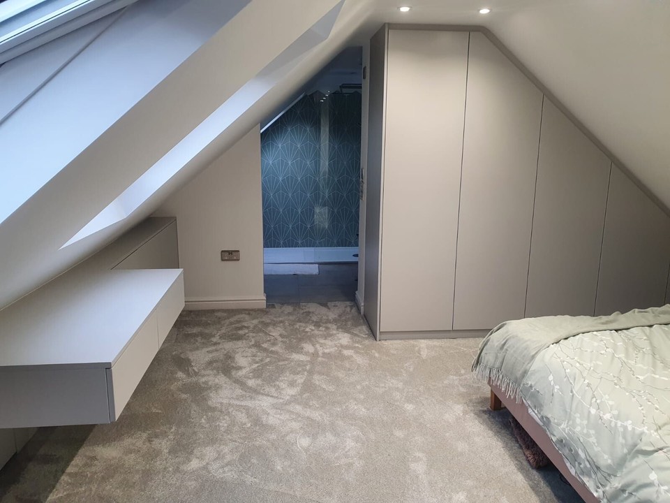 Loft Slope Roof Bespoke Fitted Wardrobe Storage Made To Measure. Custom ...