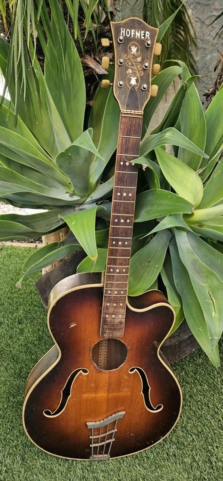 Hofner President Archtop Guitar Project Tuners Lyre Tailpiece Parts ...