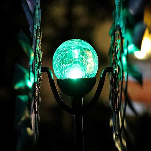 Solar Wind Spinner Azure 360 Degrees Rotate with Multicolor Crackle ...