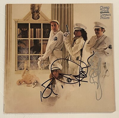 Robin Zander Rick Nielsen Tom Petersson Cheap Trick DREAM POLICE Signed Vinyl | eBay