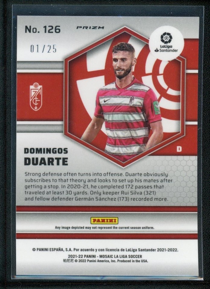 2021-22 DOMINGOS DUARTE 01/25 PANINI MOSAIC LALIGA SANTANDER GOLD | eBay