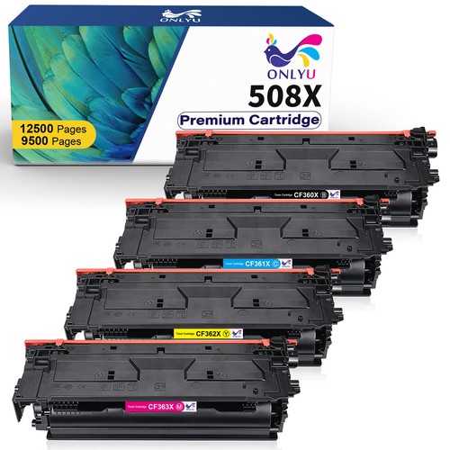 4-Pack 508A 508X Black Color Toner Cartridge for HP CF360X LaserJet ...