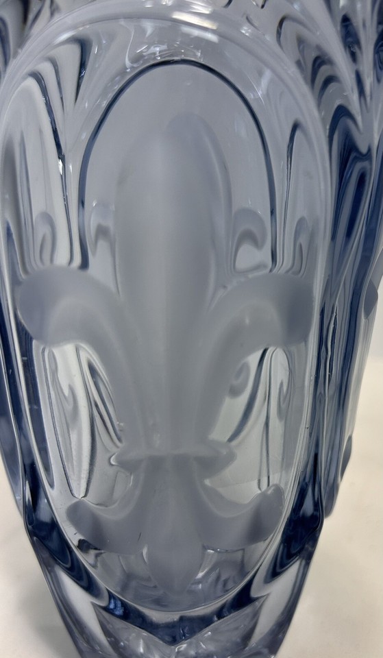 Vintage JOSEF INWALD glass Vase Iris Czech Ruffled Edge | eBay