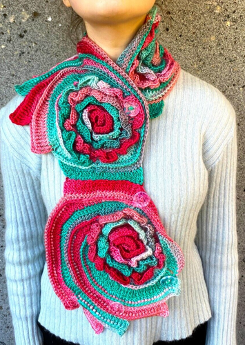 Flower neck wrap Women neck shawl Neck wrap Neck warmer scarf Elegant ...