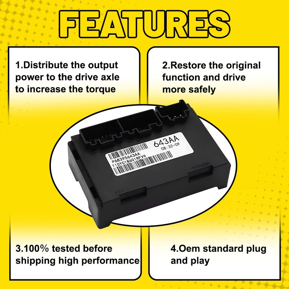 Programmed Transfer Case Control Module 68395643AA FIT Jeep 11-13 Grand ...