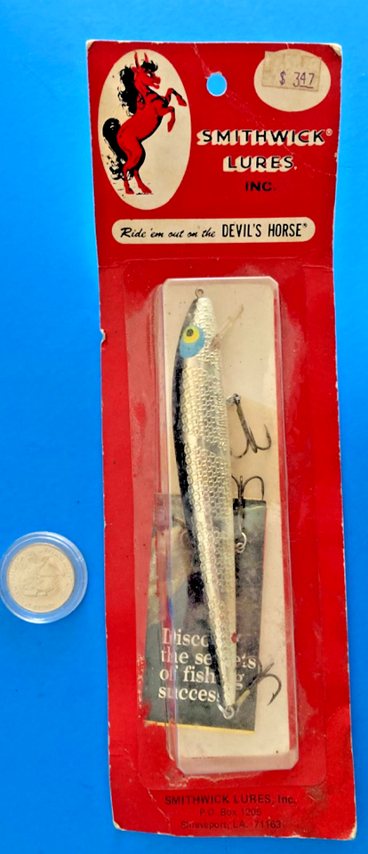 VINTAGE SMITHWICK LURES ROUGE MINNOW CRANKBAIT NEW FISHING LURE USA NIP CATALOG | eBay