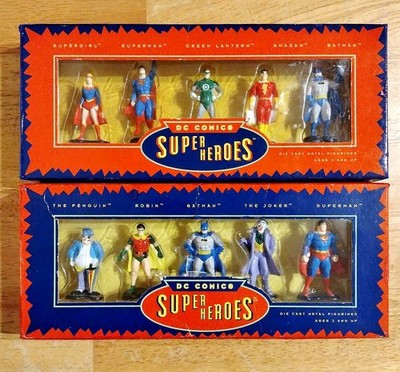 Super Heroes Die-Cast Set Of 10 2 1/4" Figures ERTL DC Comics | eBay