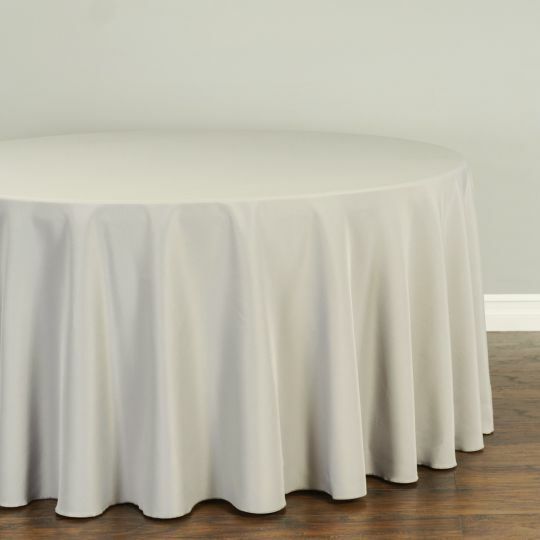 1 or 10 pcs LinenTablecloth 108 in. Round Polyester Tablecloth Party ...