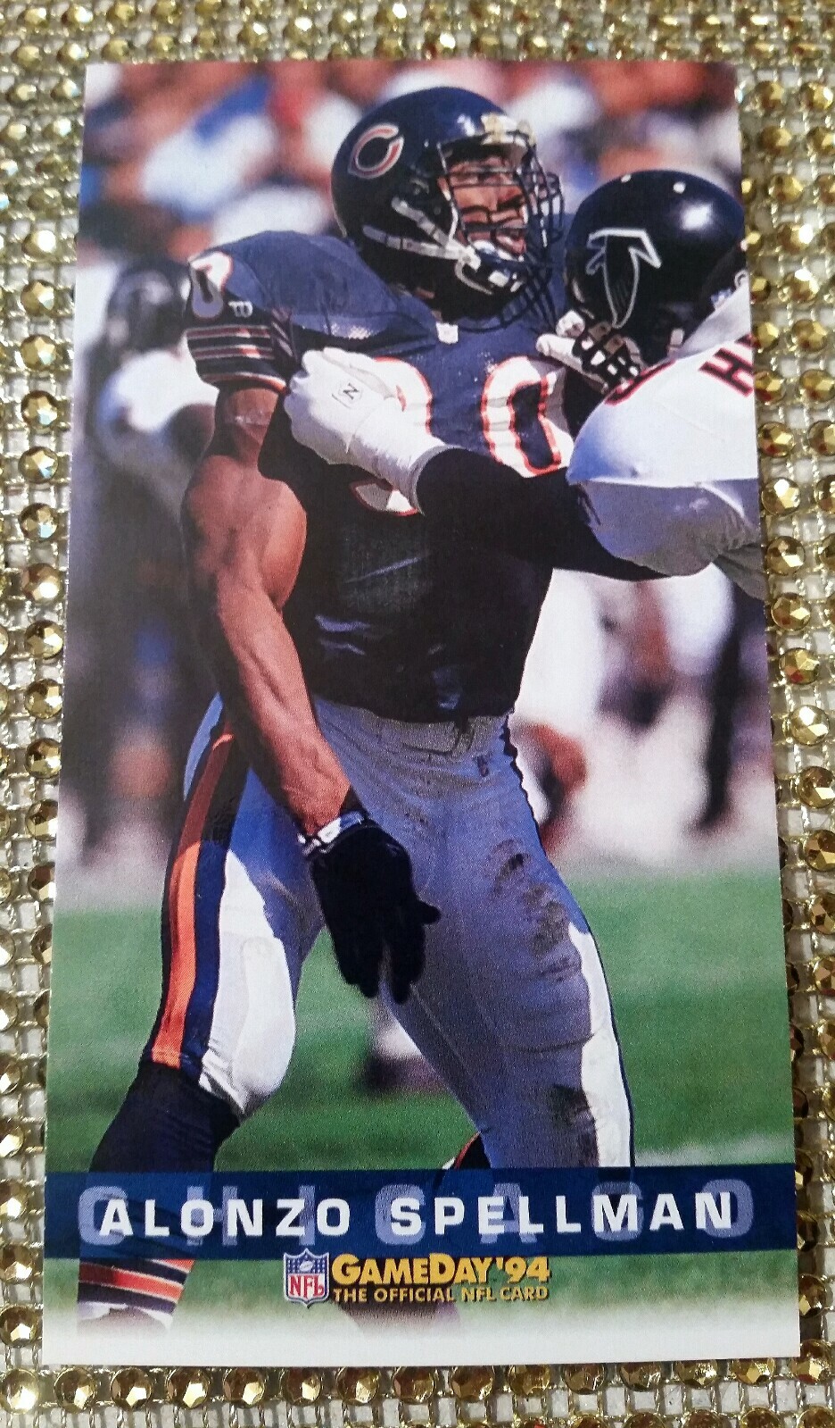 1994 Fleer GameDay Alonzo Spellman MINT 1-OWNER #56 | eBay