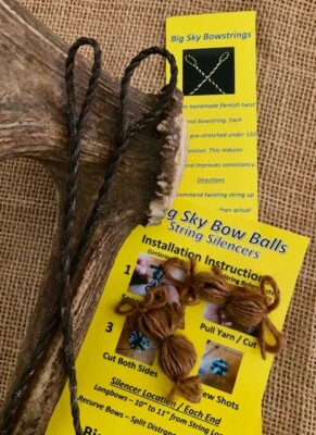 Longbow, B55 Flemish Twist Bow String 62" (Actual 59") & String ...