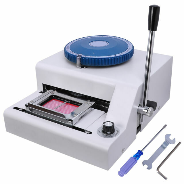 Yescom 16CEB001-CH66CRD-07 Plastic Credit Card Manual Embosser Machine ...