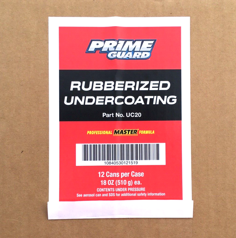 (2) Prime Premium Black Paintable Rubberized Undercoating, 18oz Spray ...