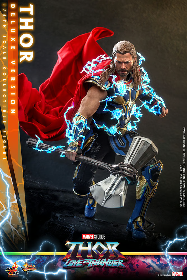 Hot Toys_Thor Love and Thunder Thor Deluxe Figure_MMS656_USED | eBay