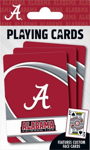 MasterPieces - Alabama Crimson Tide - NCAA Playing Cards - 54 Card Deck ...