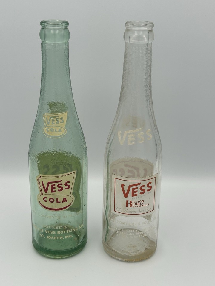 Vintage Vess Cola Glass Bottle 2 bottles | eBay UK