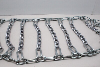 Set of Two Tire Chain Fits 16x5.50x8, 16x6.50x8, 5.00x5.70x8 Laclede 2 ...