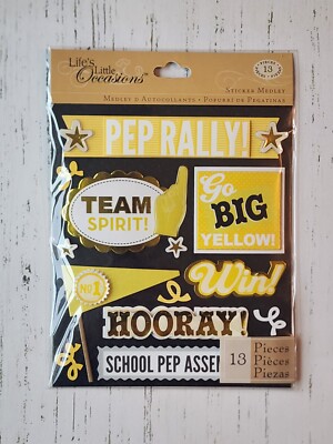 K&Company- Life's Little Occasions "Yellow Pep Rally" Stickers ...