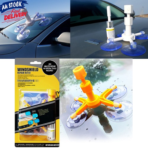 Car Fix Tool Wind Glass Chip Windscreen Repair Kit Windshield Resin ...
