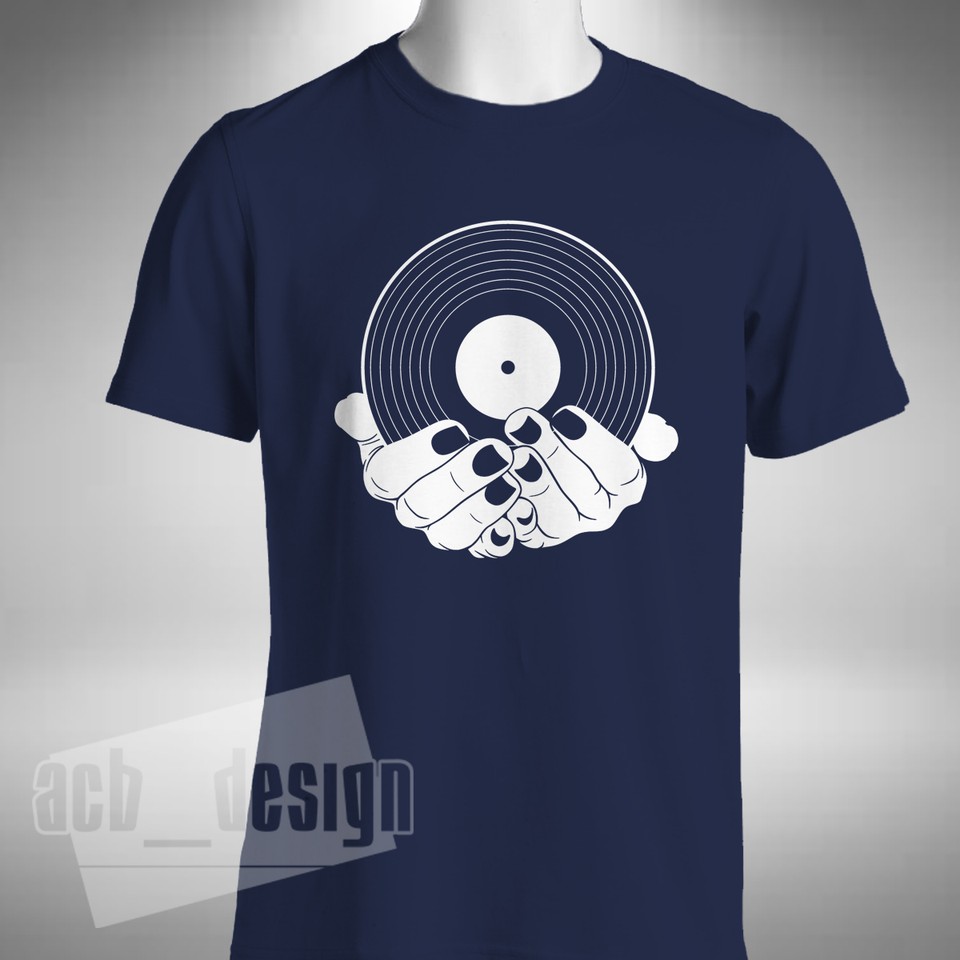 Record in Hands T-Shirt Music Turntable Arm DJ Disc Jockey Vinyl Crate ...