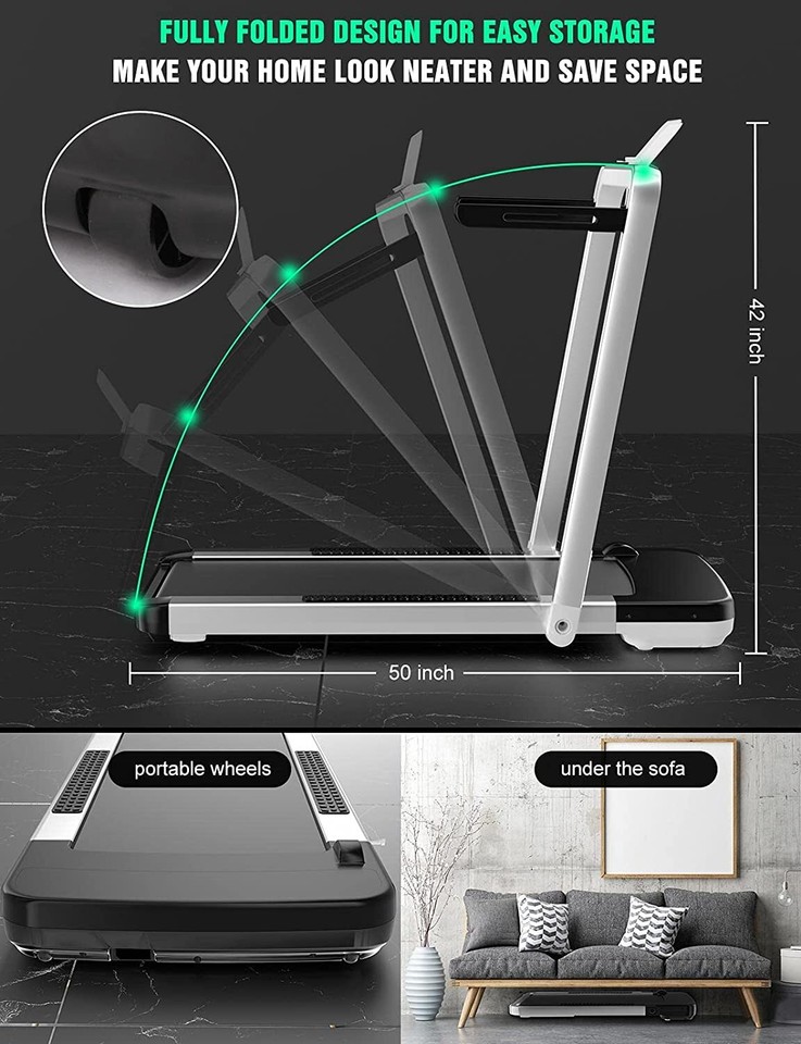 Treadmill 3.25 HP Electric Cardio Running Machine Incline Foldable for ...