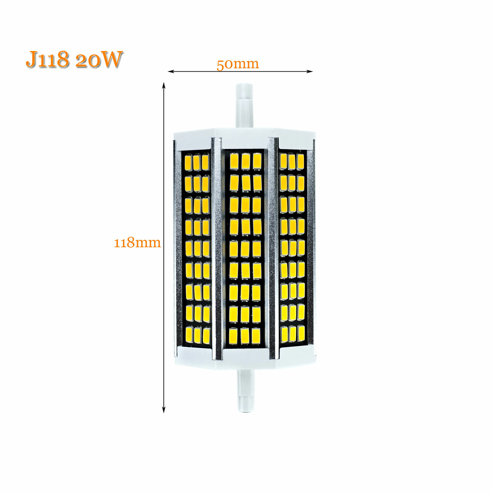 R7S 10W 20W 25W 30W LED Bulb Lamp 78mm 118mm 135mm 189mm Bombillas ...
