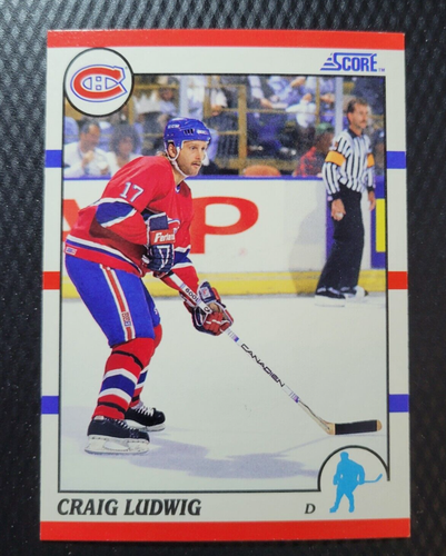 1990-91 Score American CRAIG LUDWIG Montreal Canadiens Hockey NHL Card ...