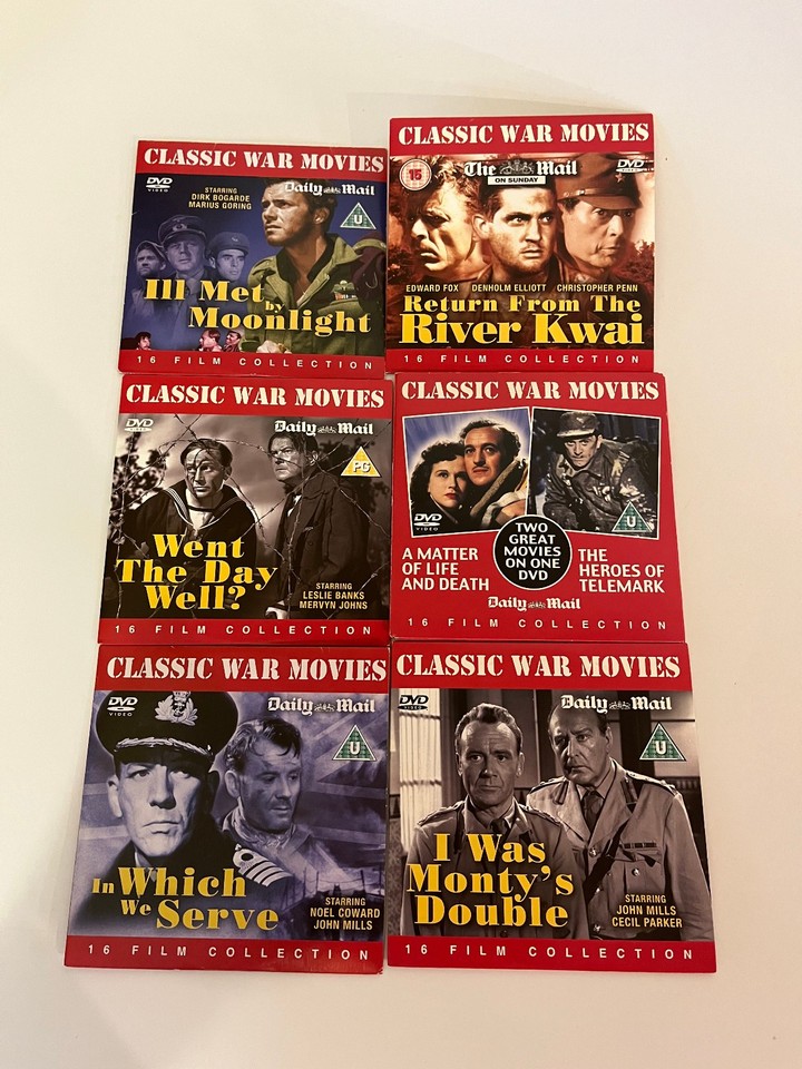 WW2 WW1 DVD movie collection - Daily Mail - all good - family owned ...