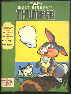 Walt Disney's Thumper YPS Character Plak 1942 uncolored in original ...