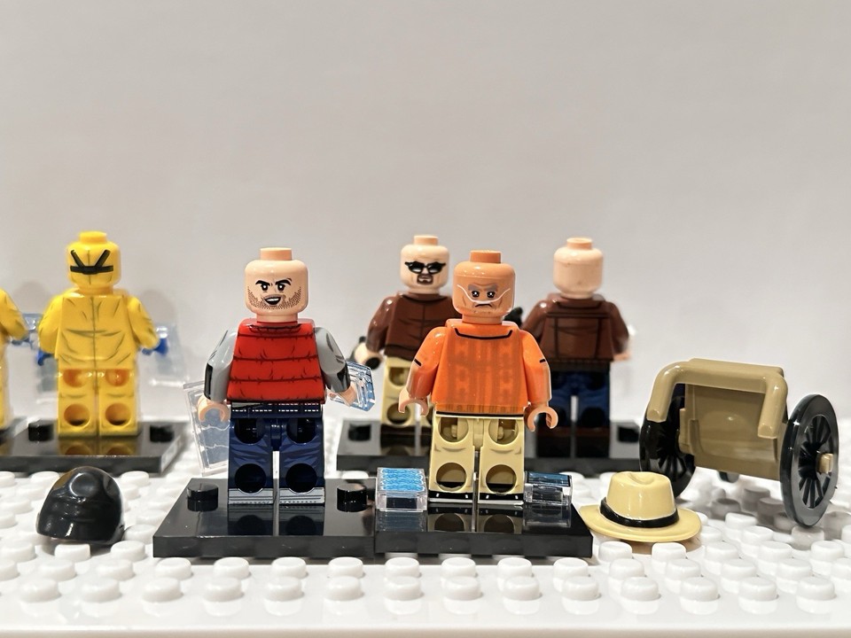 x6 Breaking Bad Minifigures Custom Minifigures Pinkman Walter White ...