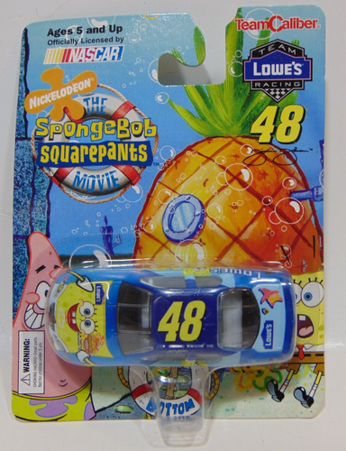 Jimmie Johnson 48 Diecast Car SpongeBob Team Caliber SquarePants NASCAR ...