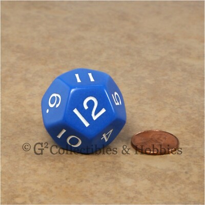 NEW 28mm Jumbo Blue D12 Die D&D RPG Dice Game Twelve Sided Koplow | eBay