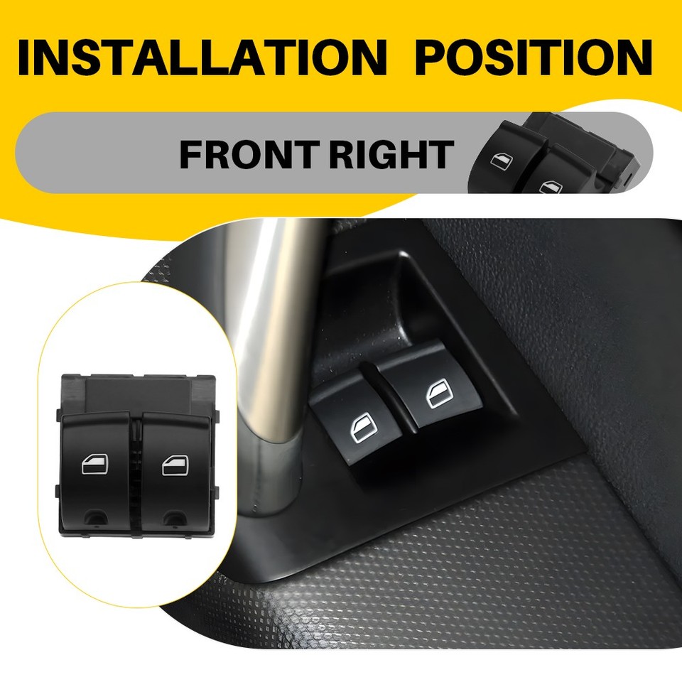 For Audi TT 07-14 8E0959851C 2PCS Driver Side Front Electric Window ...