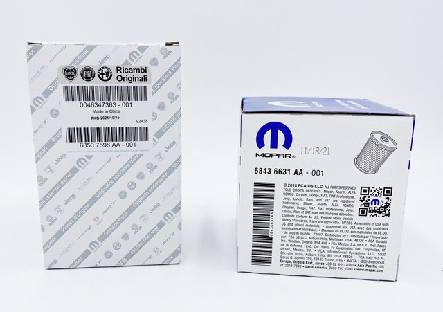 Genuine Mopar Engine Oil Filter 68498720AA for sale online | eBay