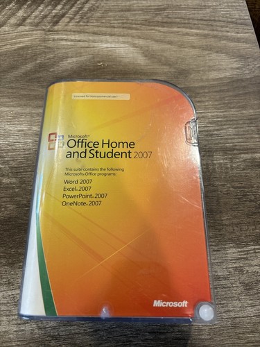 Microsoft MS Office 2007 Home and Student Retail Box, SW Disc w ...