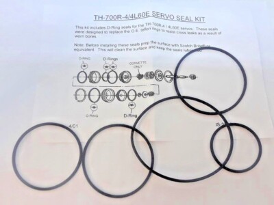 . 4l60e 700r4 Sealing Rings Servo O-rings D- Rings Servo Rings D Rings ...