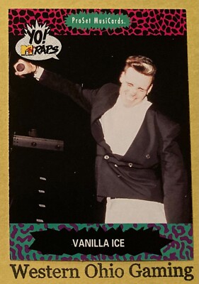 1991 YO! MTV Raps Update! Vanilla Ice #93 Trading Card | eBay