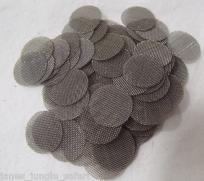 100+ 5/8" 15.8mm Round .625" STAINLESS STEEL Pipe Screens | eBay