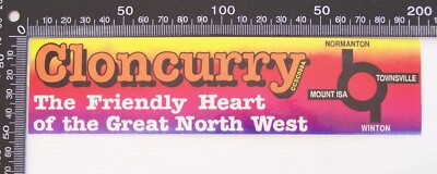 VINTAGE CLONCURRY QUEENSLAND TRAVEL SOUVENIR CAR TRUCK CARAVAN SCOOTER ...