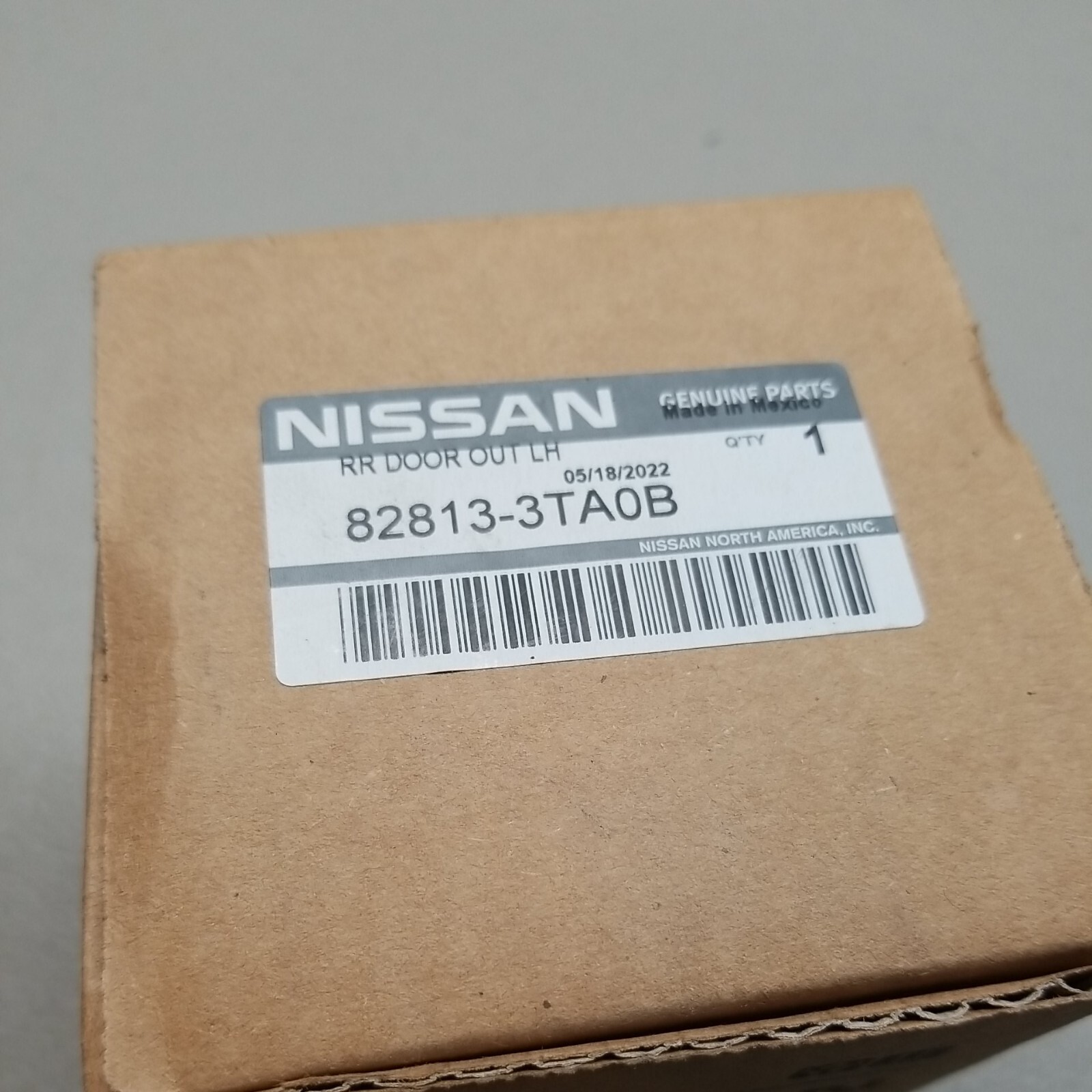 NISSAN ALTIMA 13 14 15 16 17 18 REAR DOOR OUTSIDE LH BLACK OUT TAPE OEM ...