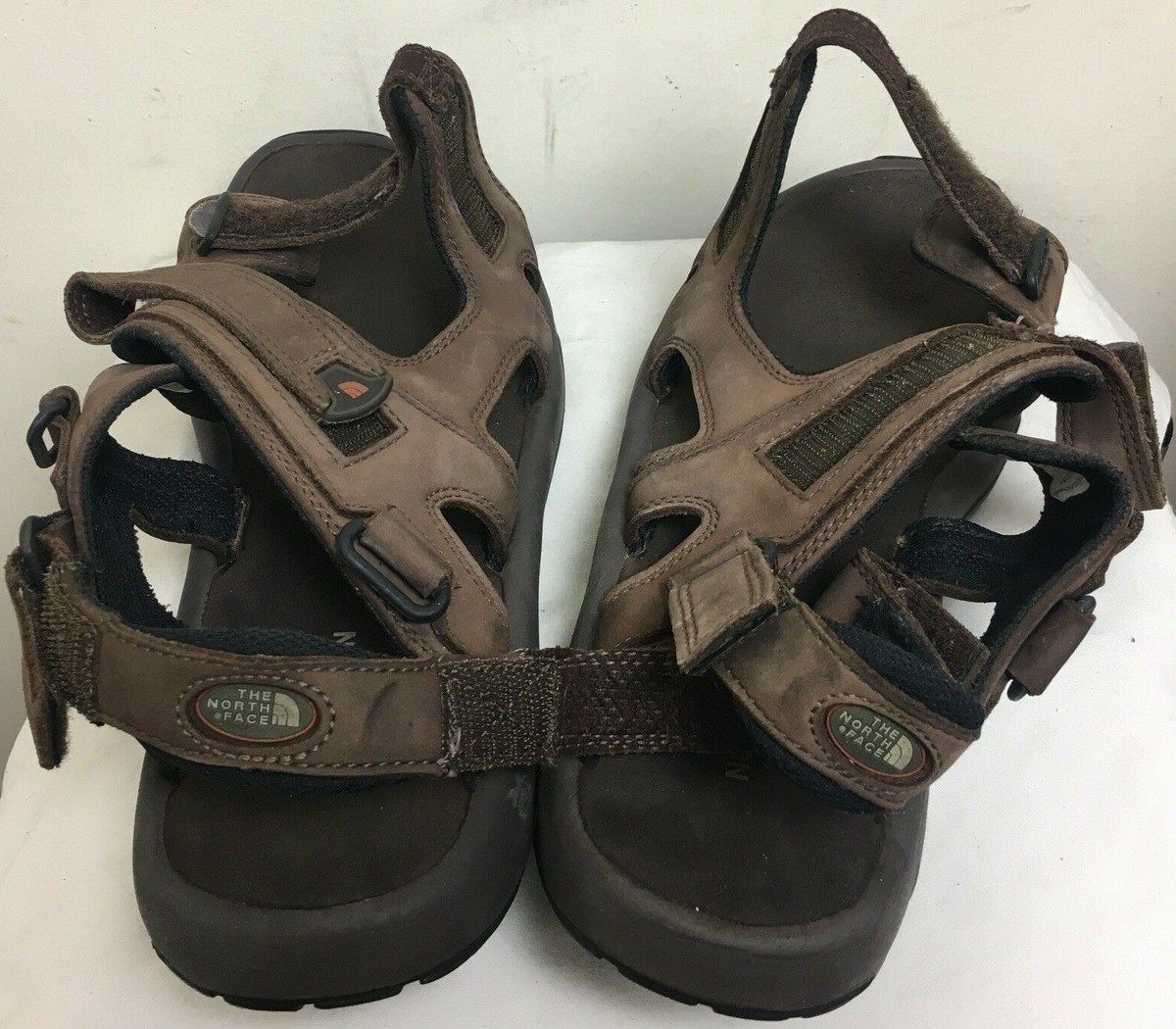 THE NORTH FACE VIBRAM AUTHENTIC Leather Suede Brown Sandals THE NORTH FACE VIBRAM AUTHENTIC Leather Suede Brown Sandals