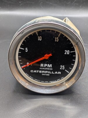 Caterpillar RPM Gauge Tachometer 3N7288 | eBay