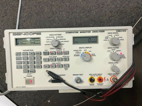 Sencore CM2125 Computer Monitor Analyzer with 10400B series ...