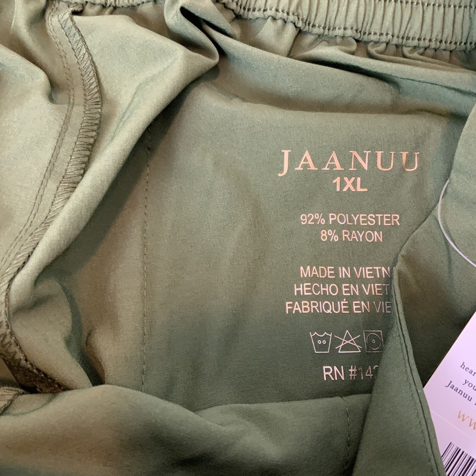 Jaanuu Men’s 1X Green Scrub Pants 6 Pockets NWT | eBay