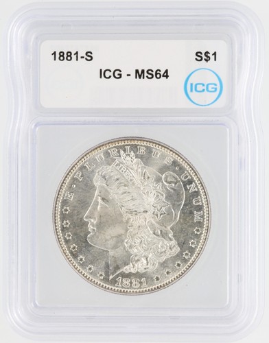 1881-S Morgan Silver Dollar ICG MS64 S$1 San Francisco Mint No Reserve | eBay