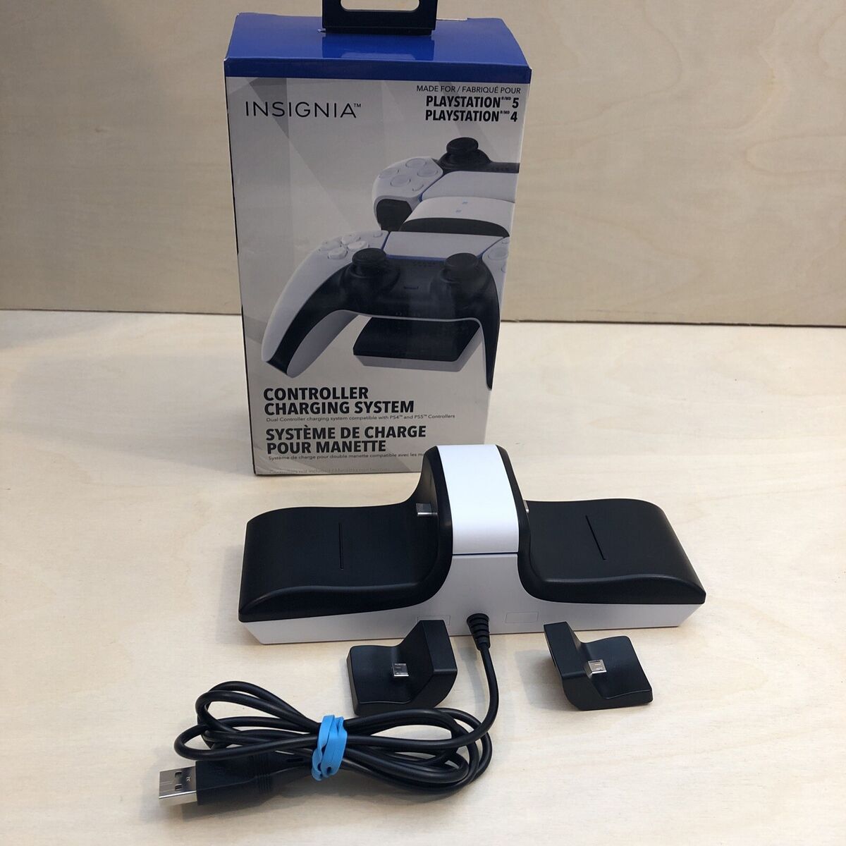 Insignia Playstation PS5 Dualsense PS4 Controller Dual Charging Dock Station