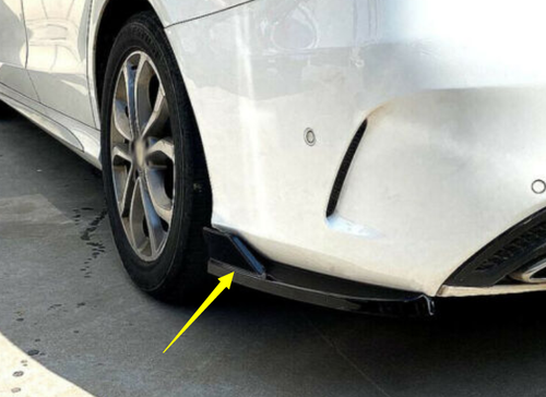 Gloss Black Rear Bumpers Lip Side Skirt Splitter For Benz C-Class W205 ...