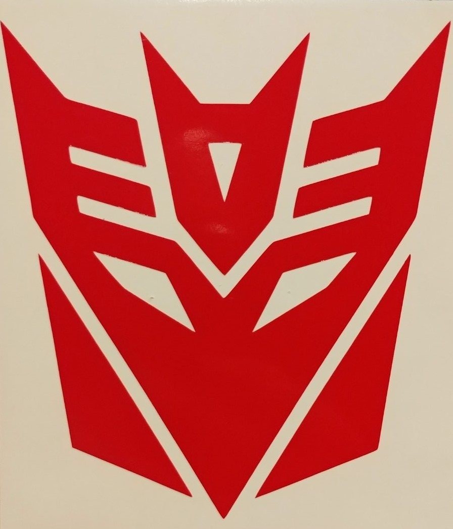 Red Decepticon Logo Decepticon Transformers Logo 016 Car Truck SUV