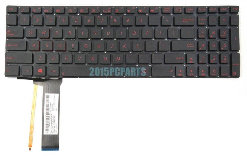 New Asus N56V N56VB N56VJ N56VM N56VZ Keyboard US Backlit | eBay