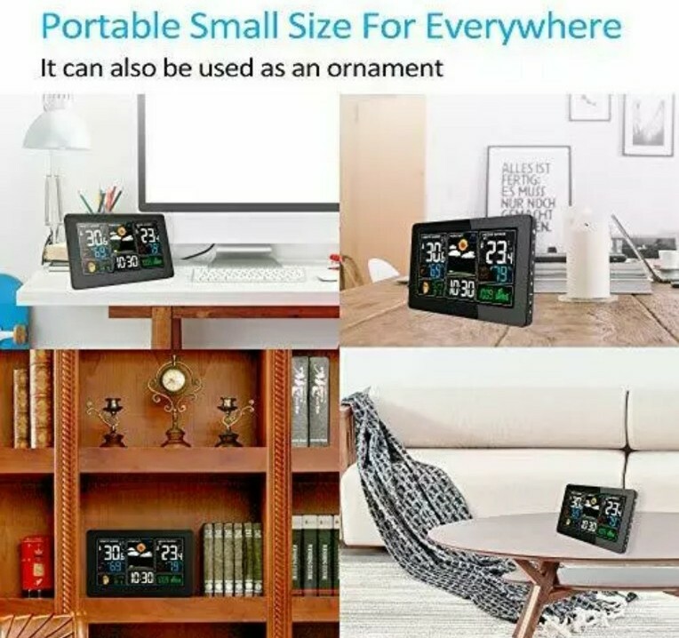 Indoor Digital Weather Station Wireless Outdoor Sensor Humidity | eBay