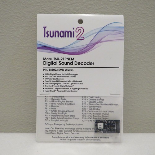 SoundTraxx 885023 Tsu-21pnem Tsunami2 Emd-2 Diesel Digital Sound ...